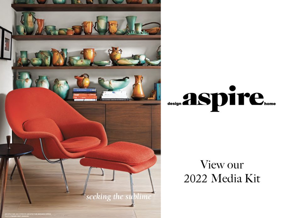 Advertising Online, Print with ASPIRE DESIGN AND HOME Magazine