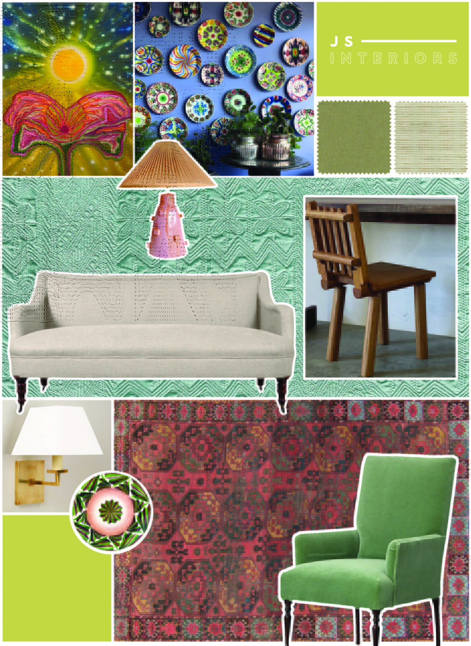 JS Interiors Sitting Room at the 2022 Brooklyn Heights Designer Showhouse