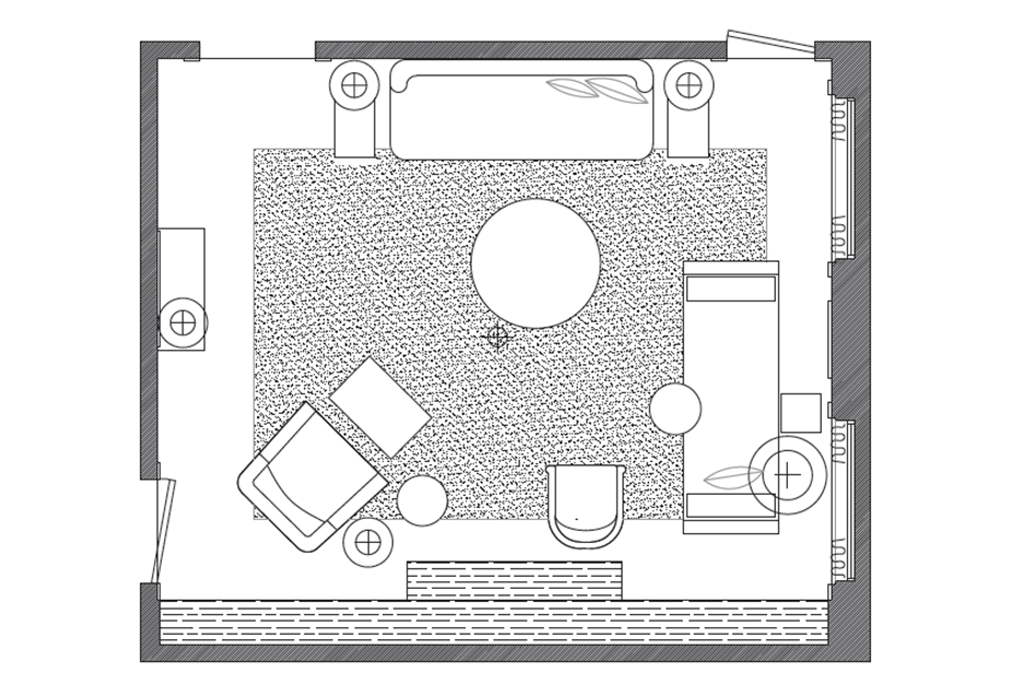 Rupp Studio Lounge at the 2022 Brooklyn Heights Designer Showhouse