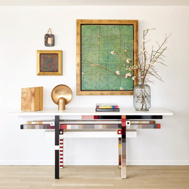 Artwork And Vintage Finds Transform Stephan Jones' Uptown High-Rise