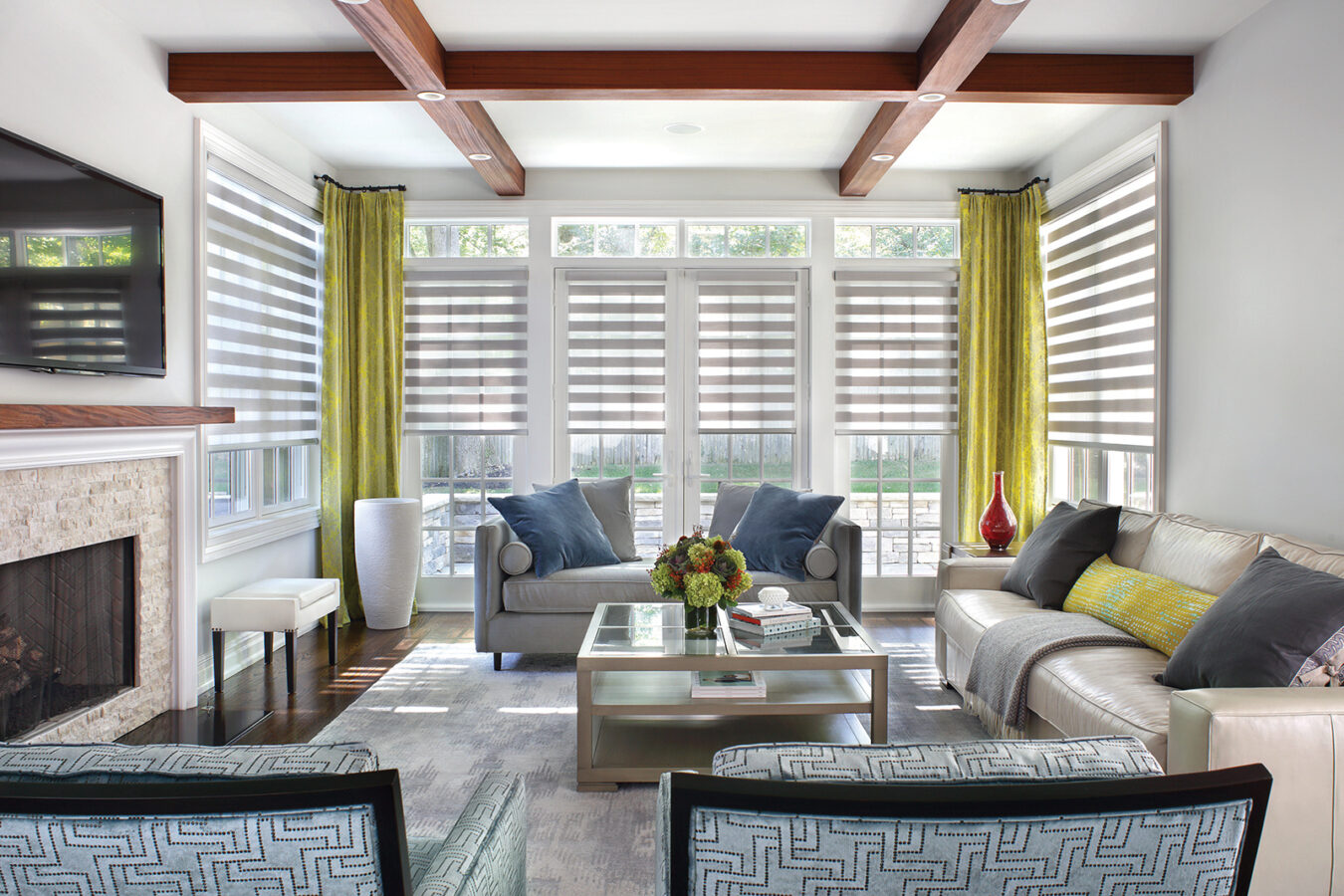 Banded Shades - aspire design and home