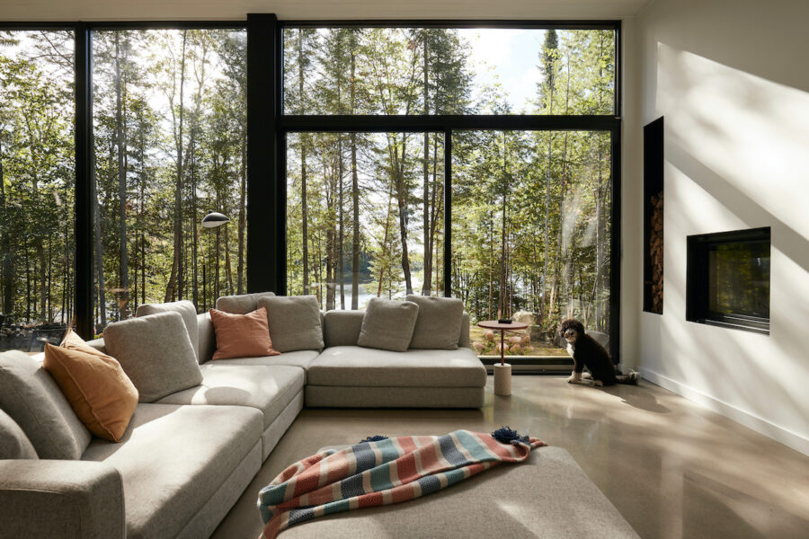 Inside A Warm, Inviting Lakeside Cabin In Quebec - aspire design and home